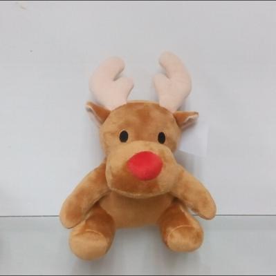 China Stuffed Reindeer Plush Toy 7 Inch Soft Christmas Deer Doll for Kids Gifts for sale