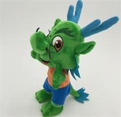 China Custom Green Dragon Stuffed Plush Toy OEM ODM Soft Plush 30cm for sale