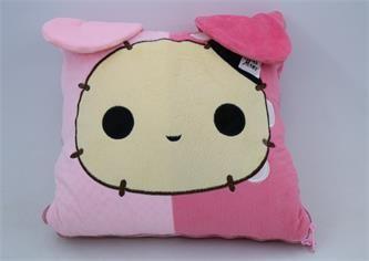 China Custom Cartoon Stuffed Cushion Decorative Pink Pillow for Girls 45x45cm for sale