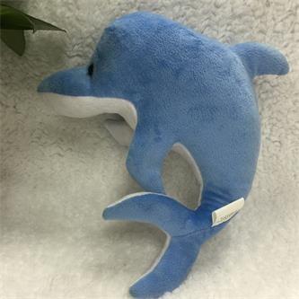 China Stuffed Plush Baby Dolphin Toy Blue White Soft Sea Animal 30cm OEM ODM Custom for sale