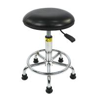 China Customizable 20 Inches PU Leather Chair Antistatic Lab Chair 300lbs for sale