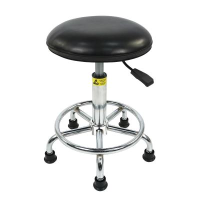 China Customizable 20 Inches PU Leather Chair Antistatic Lab Chair 300lbs for sale