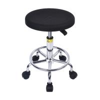 China Industrial Pu Soft Lab Swivel Laboratory Lift Esd Safe Chairs With Chrome Footrest for sale