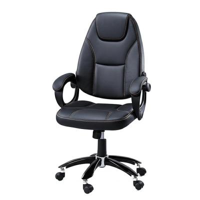 China 25.5 Inch PU Office Chair Assembly Required Comfortable Padding and Smooth Rolling Wheels for Office Mobility for sale