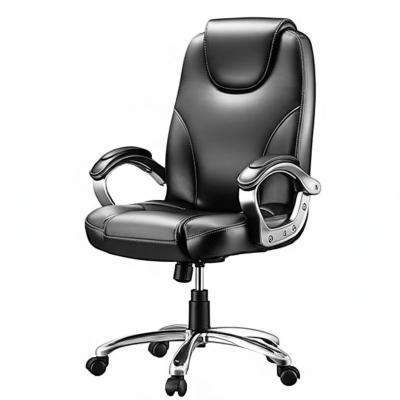China Swivel PU Office Chair modern style durable PU leather comfortable cushioning perfect for corporate office settings for sale