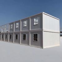 China Steel Compact Prefabricated Shipping Container Home 3500x8000mm with PVC Sliding Door and 50-100mm Insulation for sale