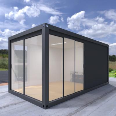 China Waterproof Prefab Shipping Container Home 3500x8000mm with Aluminum Sliding Door and 50-100mm Insulation Options for sale