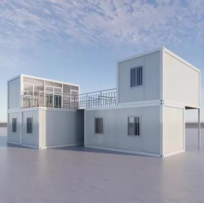 China Customized 20ft Flat Pack Container House Living Modern Steel Structure 50mm EPS Panel for sale