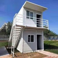 China Customizable Prefab Folding Container House 50mm EPS Sandwich Panel Steel Structure for sale