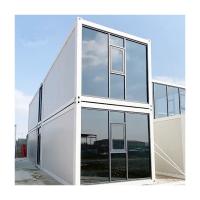 China Customizable Prefab Folding Container House 50mm EPS Sandwich Panel Steel Structure for sale
