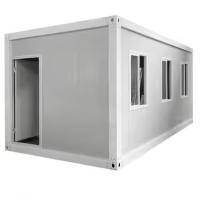 China Steel Plate Flat Pack Container House 3500x8000mm with 50-100mm Insulation Panels for Easy 3-Hour Assembly for sale