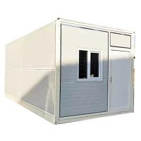 China Steel Plate Flat Pack Container House 3500x8000mm with 50-100mm Insulation Panels for Easy 3-Hour Assembly for sale