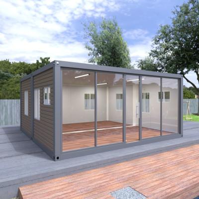 China Modern Single Floor Flat Pack Container House 3500x8000mm with 50-100mm Insulation Panels and 3-Hour Installation for sale