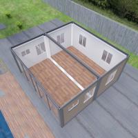 China Modern Single Floor Flat Pack Container House 3500x8000mm with 50-100mm Insulation Panels and 3-Hour Installation for sale