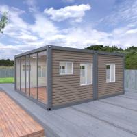 China Modern Single Floor Flat Pack Container House 3500x8000mm with 50-100mm Insulation Panels and 3-Hour Installation for sale
