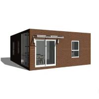 China Compact Mobile Expandable Prefab House 3500x8000mm with 50-100mm Insulation Panels for Cafe Shop and Wine Bar for sale