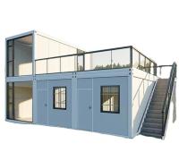 China Functional Flat Pack Container House with 50-100mm Insulation Panels and 3500x8000mm Maximum Size for sale