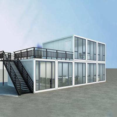 China 20ft Flat Pack Container Home Prefab with Two Bedrooms - 50-100mm Insulation, 3-Hour Installation for sale