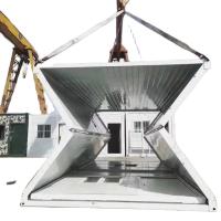 China Portable Folding Container House 3500x8000mm with 50-100mm Insulation Panels and Pre-Wired Electrical System for sale