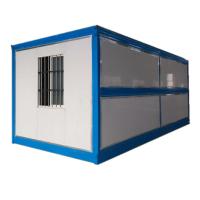 China 20ft Foldable Container House with 50-100mm Insulation Panels and Pre-Wired Electrical System for Temporary Shelter for sale