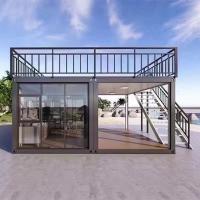 China 40ft Prefabricated Modular Shipping Container Home with 50mm EPS Sandwich Panel and Aluminum Windows for sale