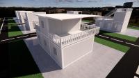 China 40ft Fold Out Container Home Thermal Insulation 50mm Rock Wool Wall Aluminum Sliding Door for sale