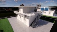 China 40ft Fold Out Container Home Thermal Insulation 50mm Rock Wool Wall Aluminum Sliding Door for sale