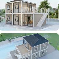 China Weather Resistant Folding Container House Steel Frame Fold Up Container House for sale