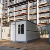 China Modular Folding Container House 3500x8000mm with 50-100mm Insulation Panels and Pre-Wired Electrical System for sale