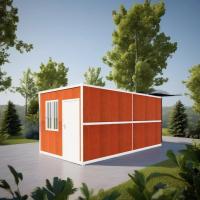 China Modular Folding Container House 3500x8000mm with 50-100mm Insulation Panels and Pre-Wired Electrical System for sale