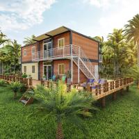 China Steel Frame Welded Fold Out Container House 50mm EPS Panel for Dormitory for sale