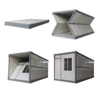 China High Security Folding Container House Rock Wool Sandwich Panel Container Folding Homes for sale