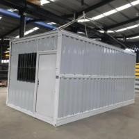 China Grey White Folding Container House 50mm EPS Sandwich Panel Foldable House Container for sale