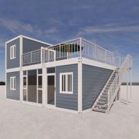 China Prefab 2 Floor Detachable Container House with 50-100mm Insulation Panels and 3500x8000mm Maximum Size for sale