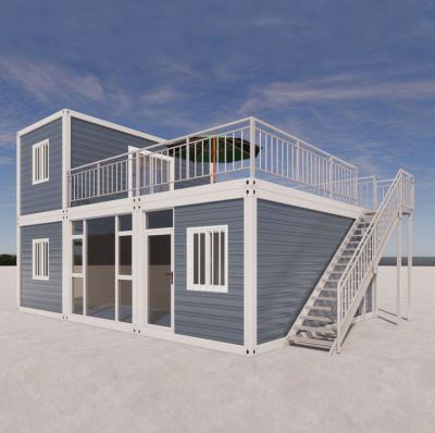 China Prefab 2 Floor Detachable Container House with 50-100mm Insulation Panels and 3500x8000mm Maximum Size for sale