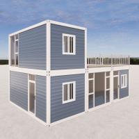 China Prefab 2 Floor Detachable Container House with 50-100mm Insulation Panels and 3500x8000mm Maximum Size for sale