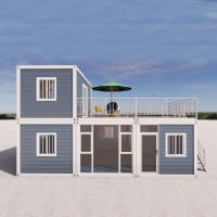 China Prefab 2 Floor Detachable Container House with 50-100mm Insulation Panels and 3500x8000mm Maximum Size for sale