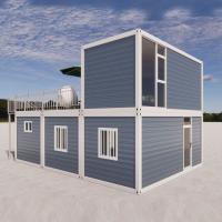 China Prefab 2 Floor Detachable Container House with 50-100mm Insulation Panels and 3500x8000mm Maximum Size for sale