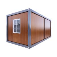 China Wooden 20ft Mini Storage Shipping Container Home with 50mm Heat Insulation for sale