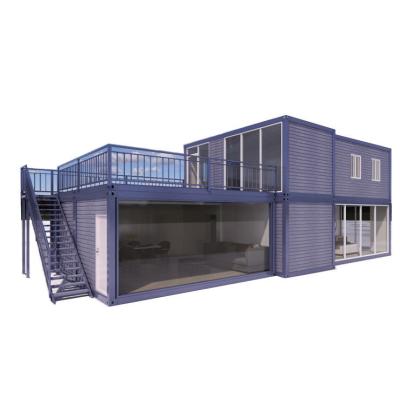 China Luxury Shipping Container Tiny Home 20ft Prefab House for Boutique Cafe Shop for sale