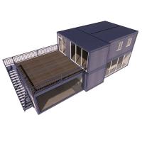 China Luxury Shipping Container Tiny Home 20ft Prefab House for Boutique Cafe Shop for sale