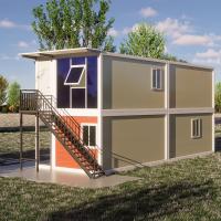 China Luxury Shipping Container Homes with 50-100mm Insulation Panels and 3500x8000mm Custom Sizes for sale