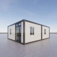 China Soundproof Prefabricated Container Homes with 50-100mm Rock Wool Panels, 3500x8000mm Size Options for sale