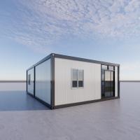China Soundproof Prefabricated Container Homes with 50-100mm Rock Wool Panels, 3500x8000mm Size Options for sale