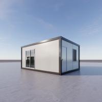 China Soundproof Prefabricated Container Homes with 50-100mm Rock Wool Panels, 3500x8000mm Size Options for sale