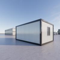China Soundproof Prefabricated Container Homes with 50-100mm Rock Wool Panels, 3500x8000mm Size Options for sale