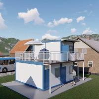 China Steel Sheet Detachable Container House with 50-100mm Insulation Panels and 3500x8000mm Maximum Size for sale