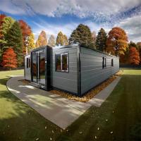 China Custom 20ft 40ft Expandable Foldable Container House Prefab Bedroom Home Steel Frame 50mm EPS Wall for sale