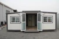 China Custom 20ft 40ft Expandable Foldable Container House Prefab Bedroom Home Steel Frame 50mm EPS Wall for sale