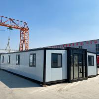 China Portable House Foldable Container Home 19X20Ft Expandable Foldable Prefab Mobile House Integrated Foldable House for sale